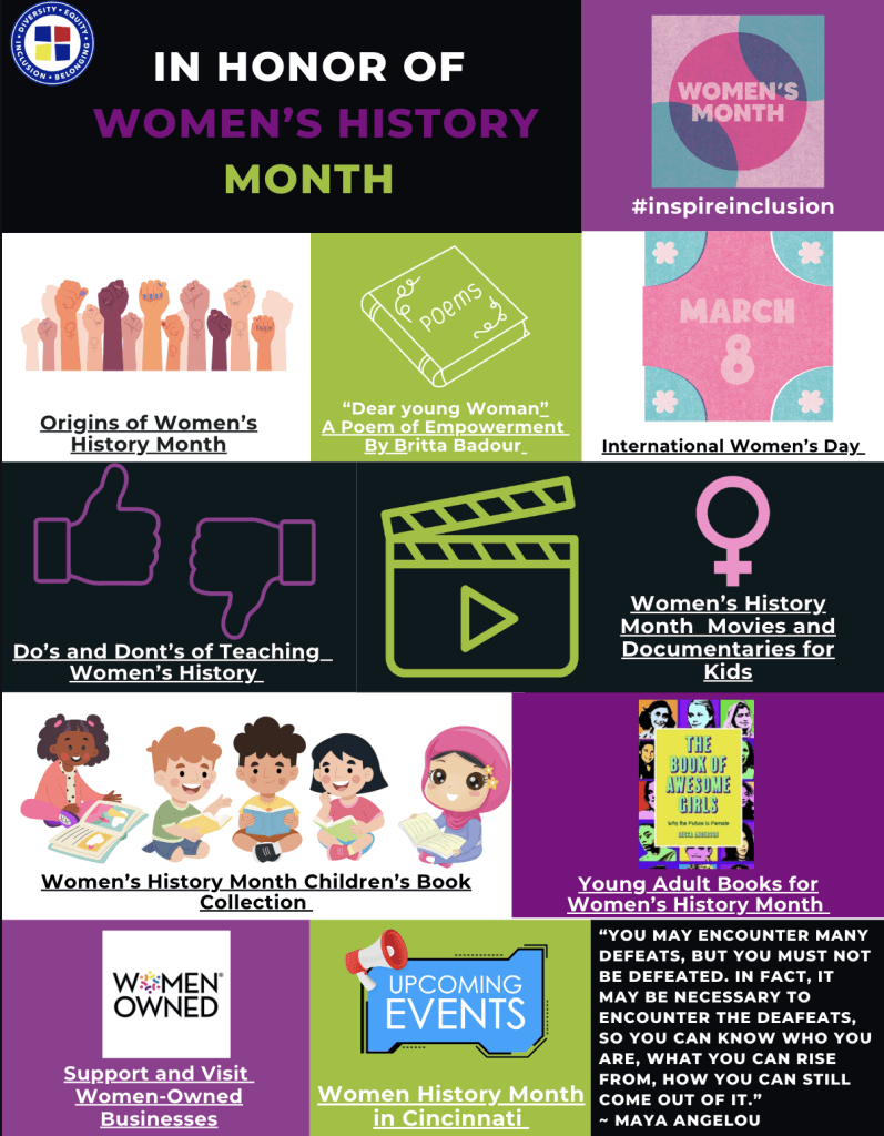 Women's History Month - Mercy Montessori